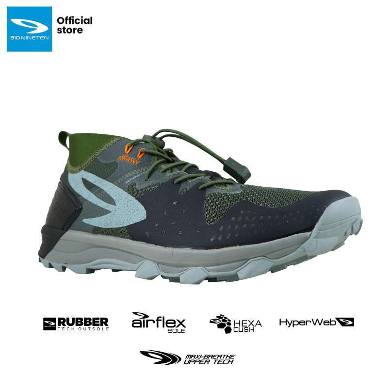 Jual 910 Nineten Yuza Matterhorn Sepatu Trail Running - Oilve/hitam/abu ...