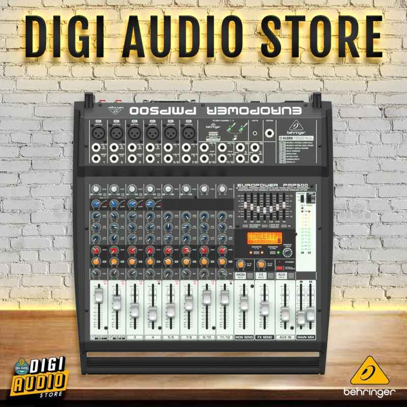 Jual Power Mixer Audio Amplifier 500 Watt - 12 Channel Behringer PMP500 ...