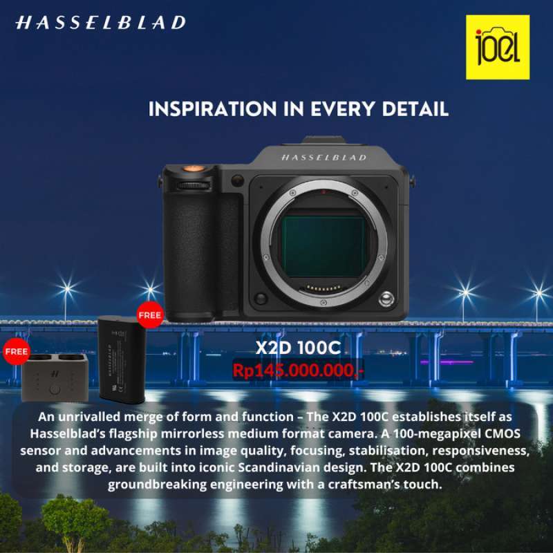 Promo Hasselblad X2D 100C-Brand New-Kode B - Multicolor Diskon 23% di ...