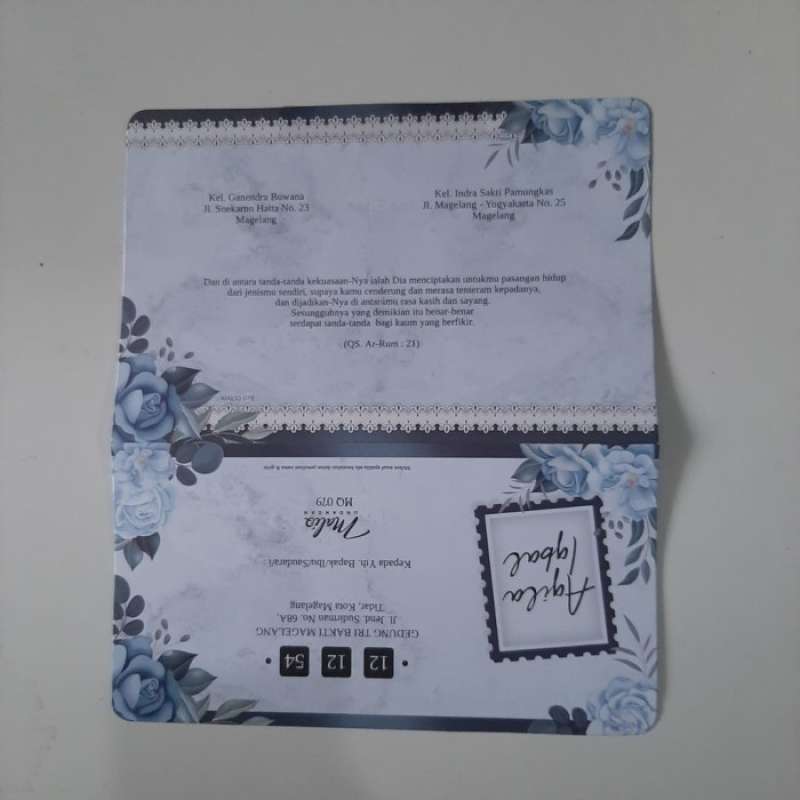 Promo Cetak Kartu Undangan Pernikahan Maliq 79 Desain Cantik Rustic ...