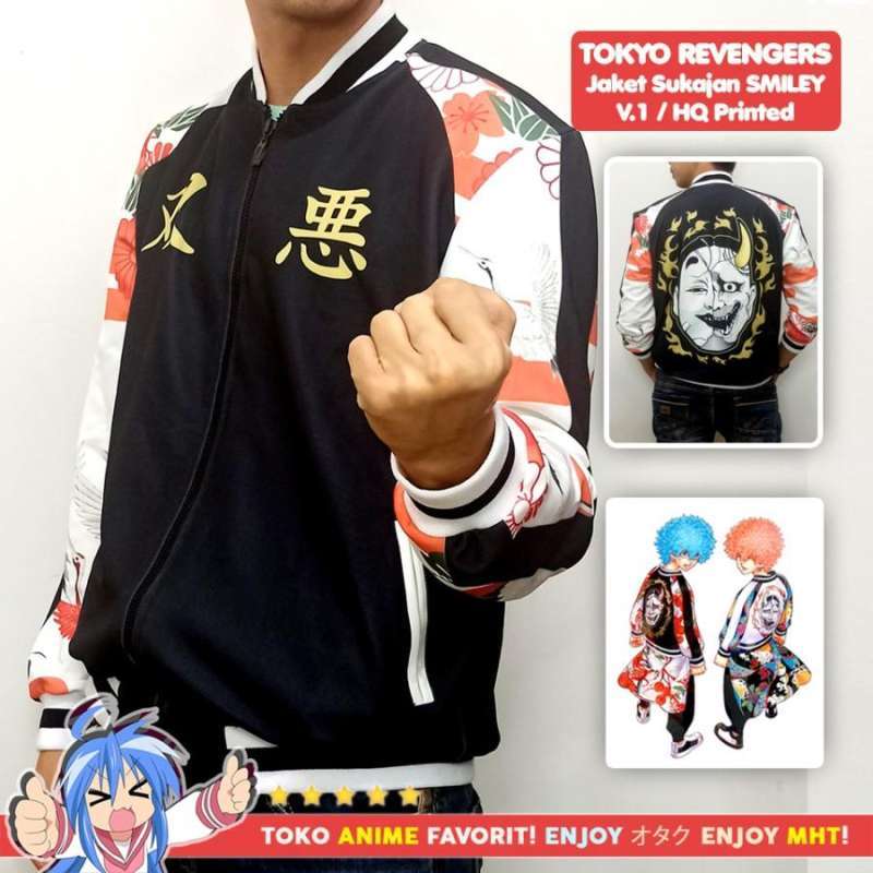 Jual Jaket Angry Bomber Sukajan Anime Tokyo Revengers Full Print Kawata ...