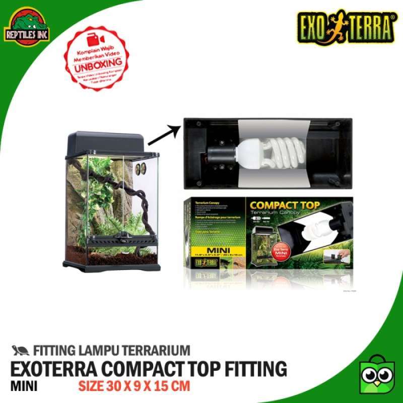 Promo Exoterra Compact Top Fitting Rumah Lampu Reptil Terrarium Diskon 17% di Seller Gansirsa ...