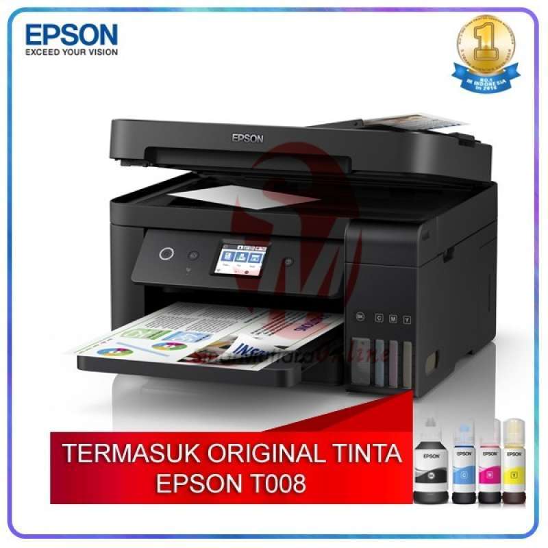 Promo Printer Epson L 6290 A4 Print Scan Copy Wifi Duplex Fax With Adf ...