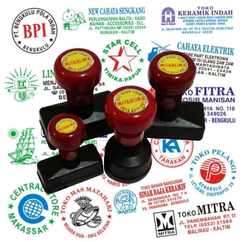 Promo Stempel Otomatis / Stempel Warna 2 Warna Ukuran Standar Diskon 2% Di Seller Mitrasima ...