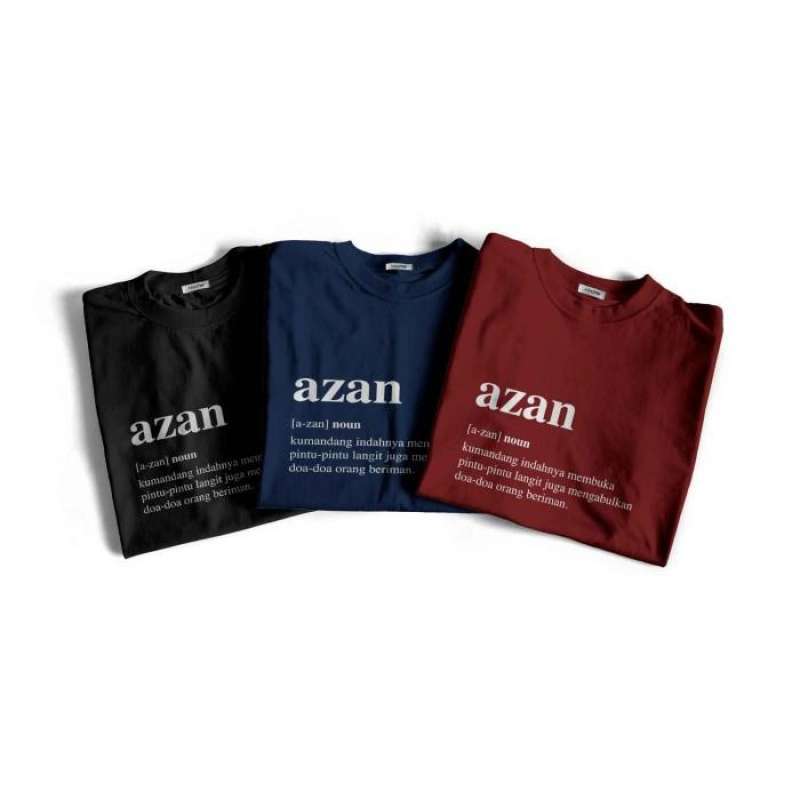 Jual Kaos Azan Definition - Makna Azan | Aloomni.id Di Seller Aloomni ...