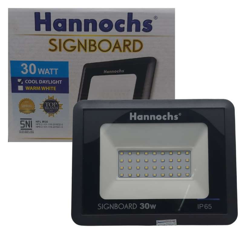 Jual Lampu Sorot Led Hannochs Signboard 30 Watt Flood Light Hannochs ...
