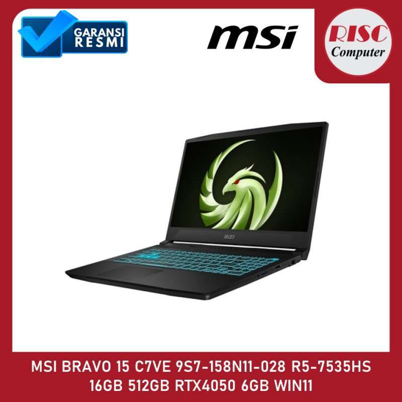 Jual MSI BRAVO 15 C7VE 9S7-158N11-028 R5-7535H 16GB 512GB RTX4050 6GB ...