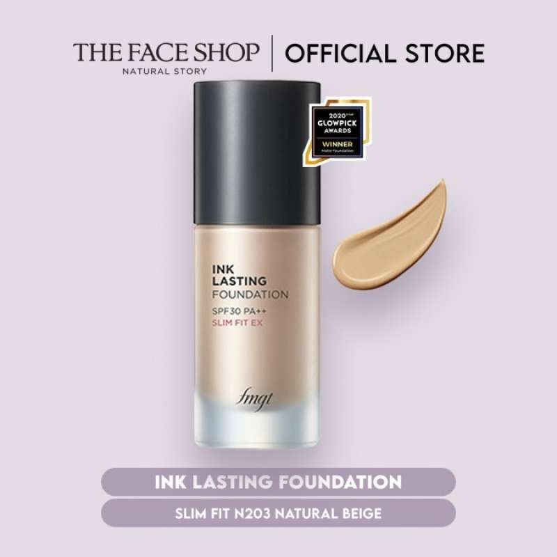 Promo The Face Shop Ink Lasting Foundation Slim Fit N203 Natural Bee Diskon 33% di Seller Lulla ...