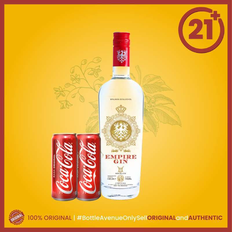 Promo Empire Gin 700 ml + Coca Cola Can 250ml (2) Diskon 25% di Seller ...