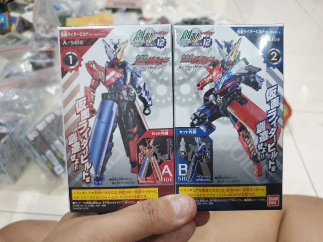 Promo 1 SET SHODO SODO BUILD 12 KAMEN RIDER CROSS-Z BUILD RABBIT DRAGON ...