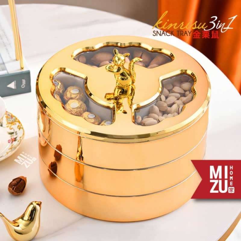Jual Mizu Kinrisu 3in1 Snack Box Toples Makanan Kecil Kotak Simpan ...