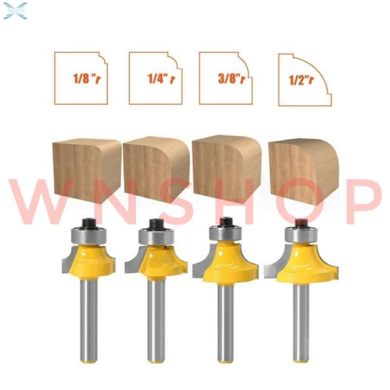 Promo Mata Router Round Over Mata Profil Sudut Kayu Shank 1/4 Diskon 17 ...
