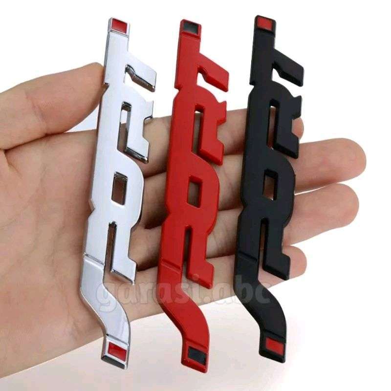 Jual Stiker Emblem Badge Body Sport Timbul 3d Sticker Tulisan Logo Krom ...