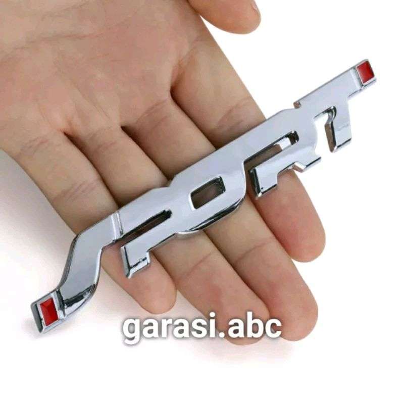 Jual Stiker Emblem Badge Body Sport Timbul 3d Sticker Tulisan Logo Krom ...