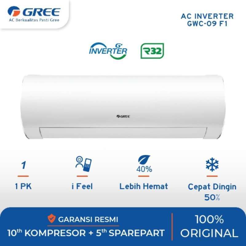Promo Ac Gree Inverter 1 Pk F1 Series 1 Pk Type Gwc09 F1 Diskon 17 Di promo-ac-gree-inverter-1-pk-f1-series-1-pk-type-gwc09-f1-diskon-17-di