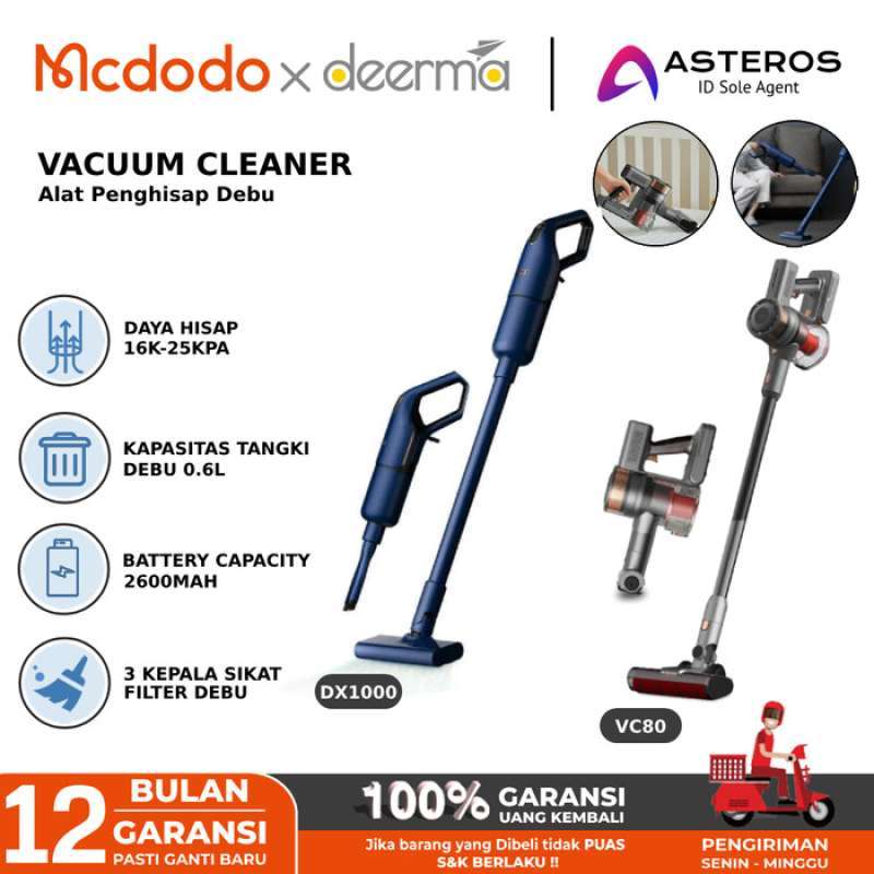 Promo DEERMA VC80 DX1000 Vacuum Cleaner Handheld 2 IN 1 Penyedot Debu ...