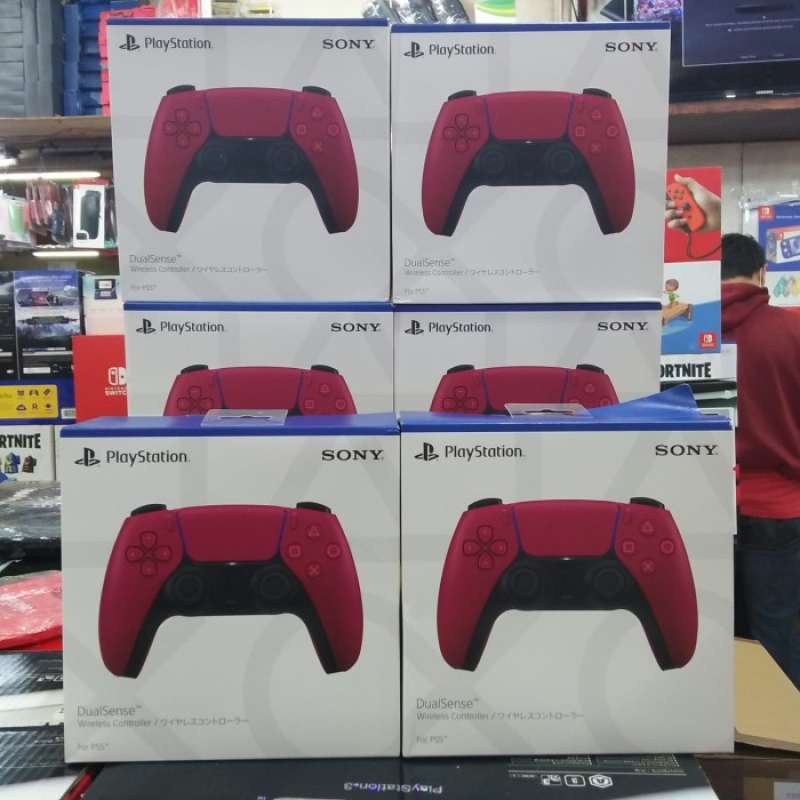 Promo Ps5 Dualsense Wireless Controller Cosmic Red /Stick Ps5 Dual ...