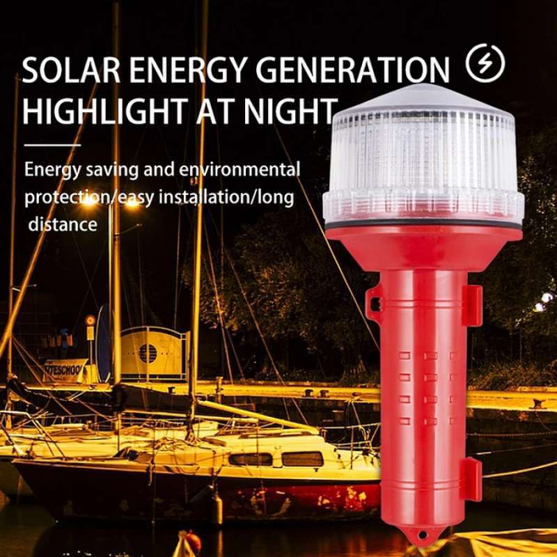 Promo Lampu Tower Tenaga Surya Solar Warning Light Kelap Kelip Menara ...