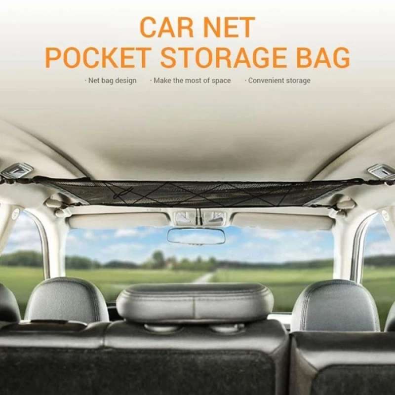 Promo Jaring Cargo Atap Plafon Dalam Mobil Car Ceiling Organizer Net ...