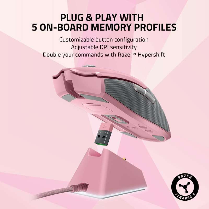 Jual New Razer Viper Ultimate Quartz Pink Hyperspeed Wireless Gaming ...