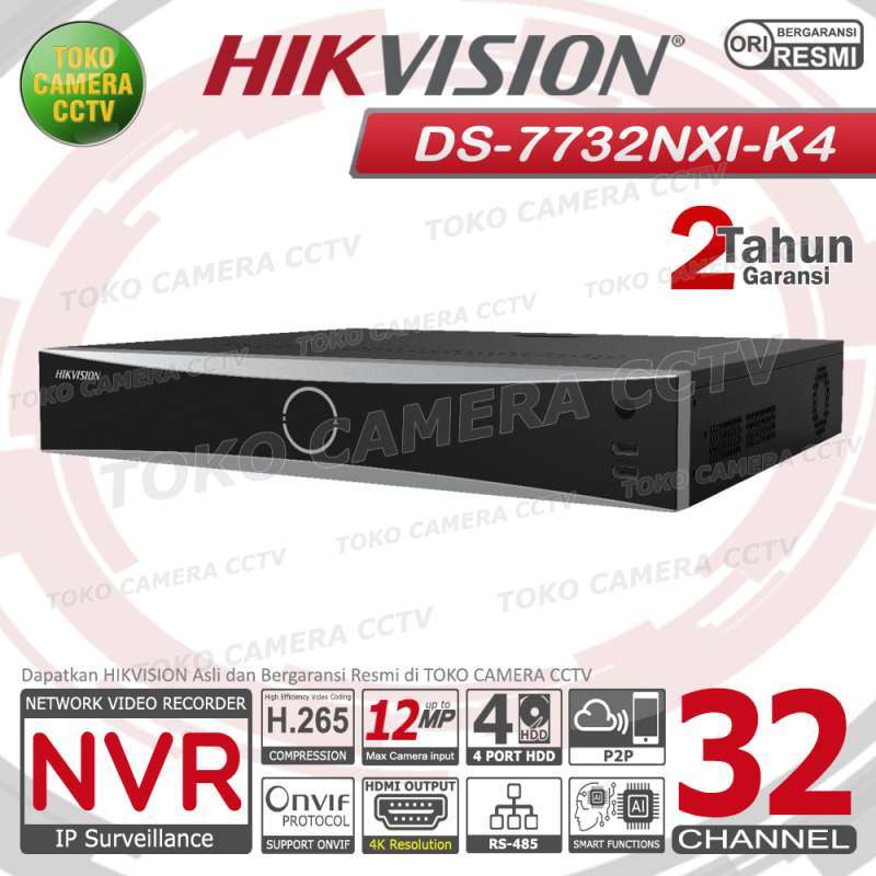 Jual NVR HIKVISION 32 CHANNEL HIKVISION DS-7732NXI-K4 di Seller TOKO CAMERA CCTV - Tanah Sereal ...