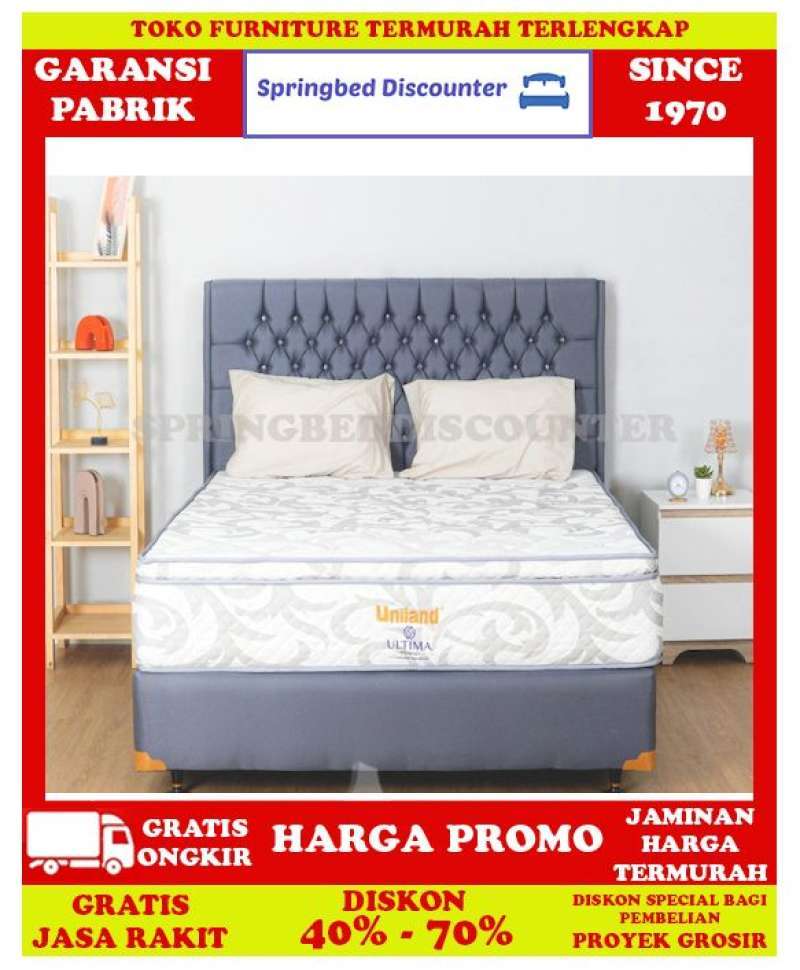 Jual Springbed Spring Bed Ranjang Kasur Uniland Ultima Ptop 160x200 Set ...