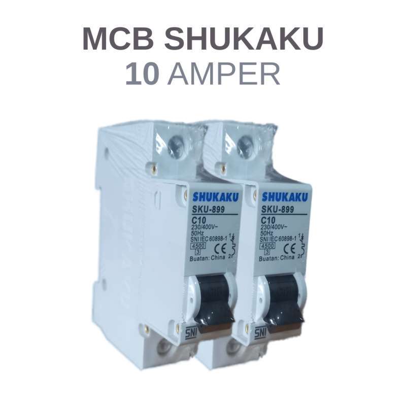 Promo Mcb 10a Shukaku Mcb 10 Ampere Saklar Listrik 1 Phase Mcb Shukaku 10a Diskon 33% Di Seller ...
