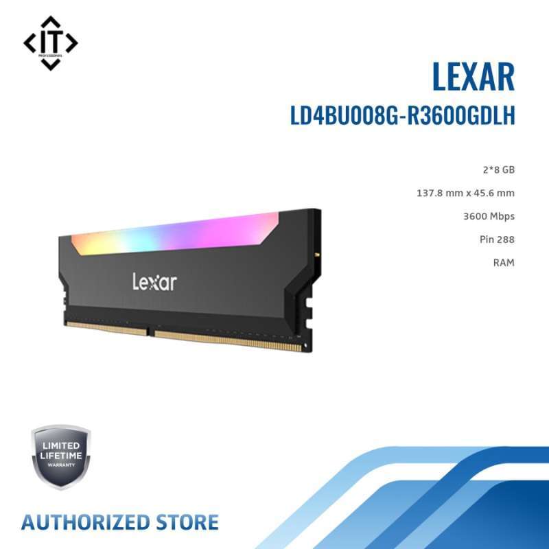 Jual Lexar Ram Hades Rgb Oc 16gb With Heatsink - Ld4bu008g-r3600gdlh Di ...