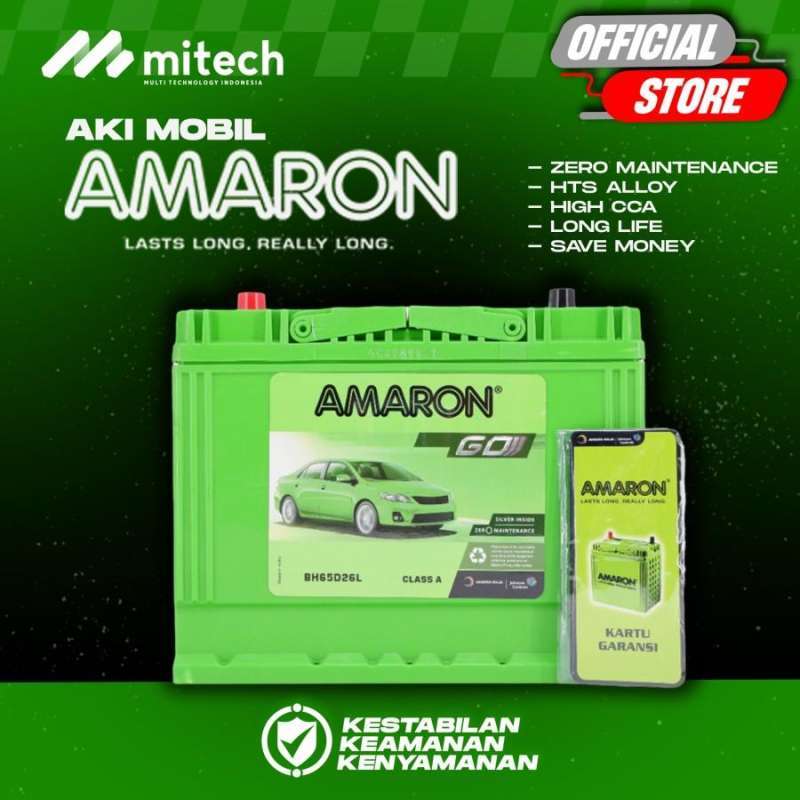 Jual Aki Mobil Hyundai New Santa fe NS70L / 65D26L Amaron GO Aki Kering ...