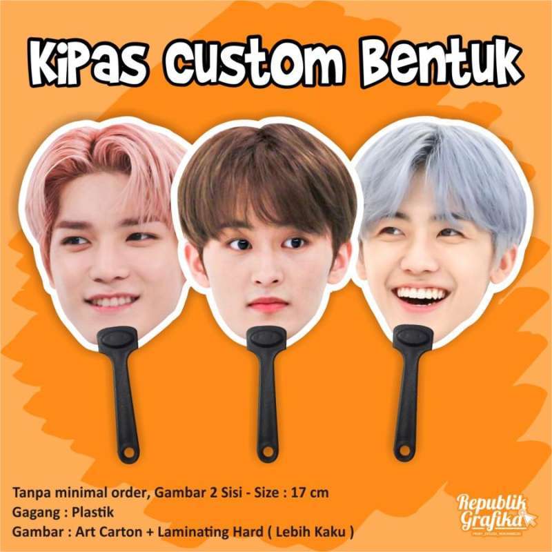 Jual KIPAS TANGAN BENTUK CUSTOM - AC 260 + LAMINATING HARD - 17 CM ...