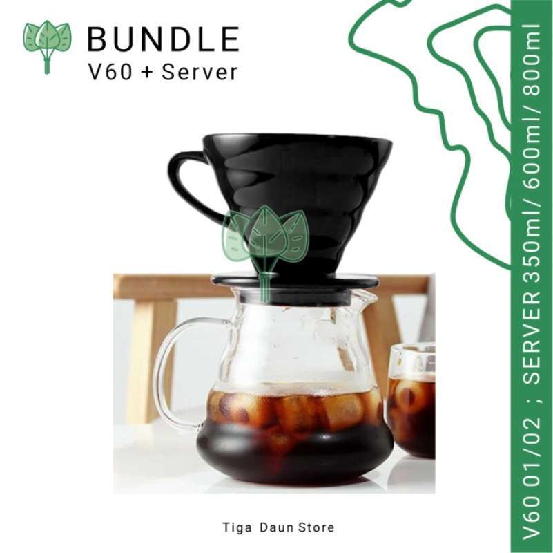 Jual Paket V60 Keramik | Server Cloud 600 Ml Coffee Maker Manual Brew ...
