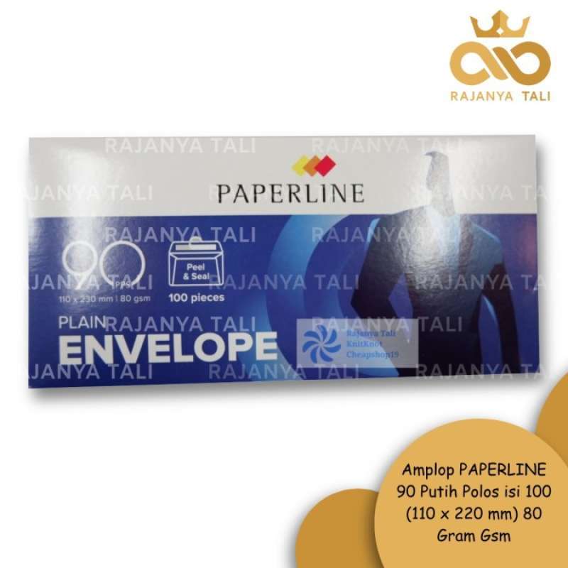 Promo Amplop Paperline 90 Putih Polos Isi 100 (110 X 220 Mm) 80 Gram ...