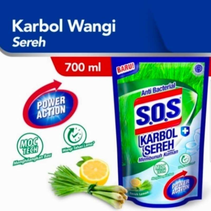 Promo Surabaya - Sos Karbol Wangi Antibacterial - Lemon Sereh [700 Ml ...