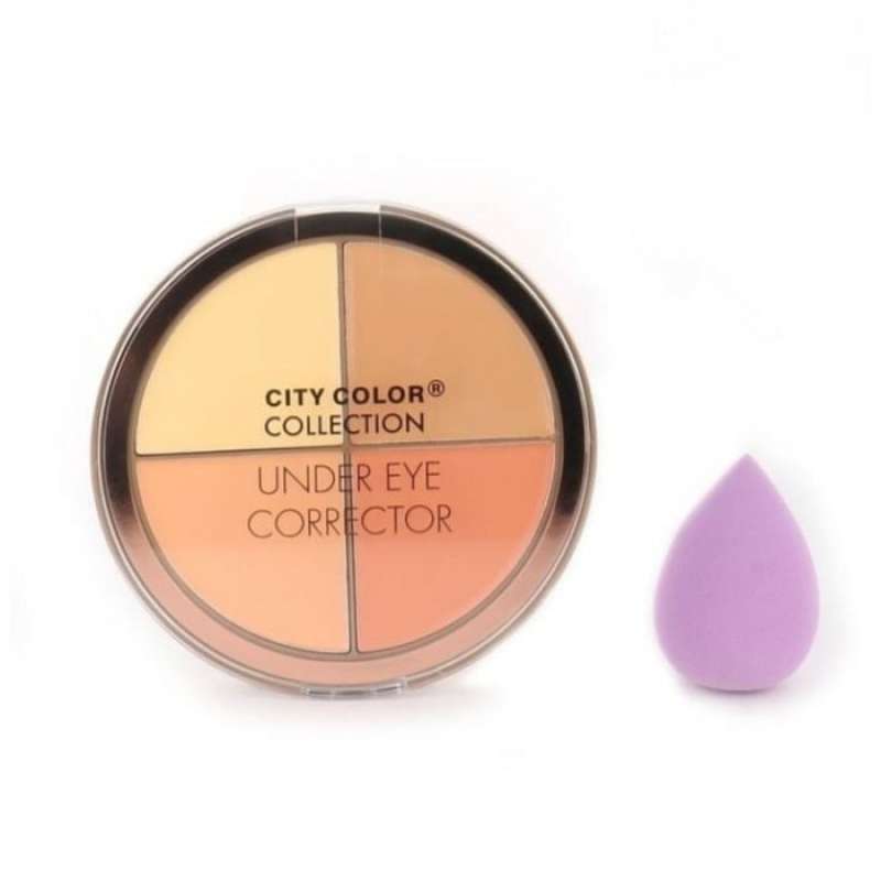 Promo City Color Under Eye Corrector Wheel + Sponge Diskon 29% di ...