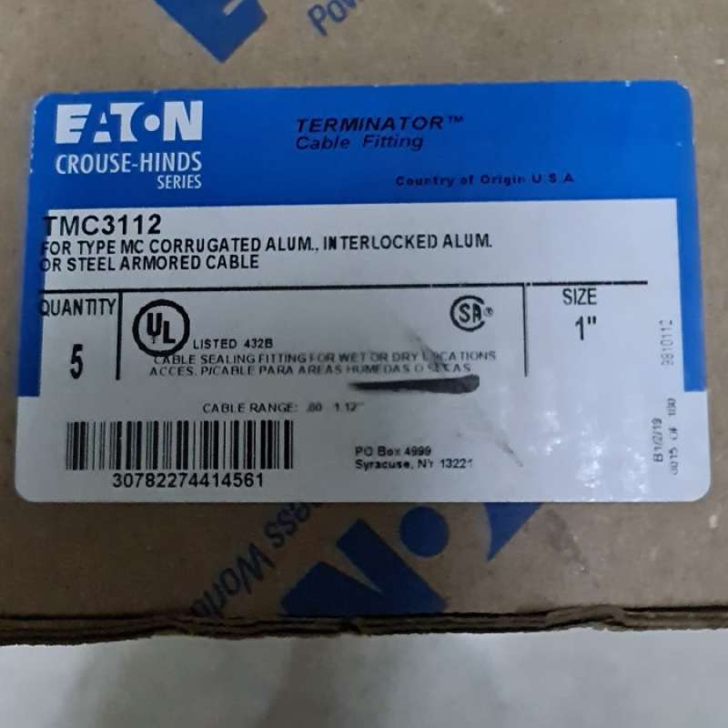 Promo Tmc3112 Tmc 3112 100 1 Inch Npt Crouse-hinds Cable Gland ...