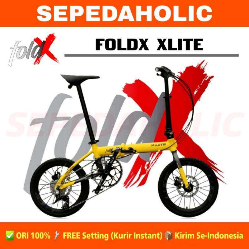 Jual Sepeda Lipat ELEMENT FOLDX XLITE 16 Inch Alloy 11 Speed Rem Hidrolik Folding FOLD X di ...