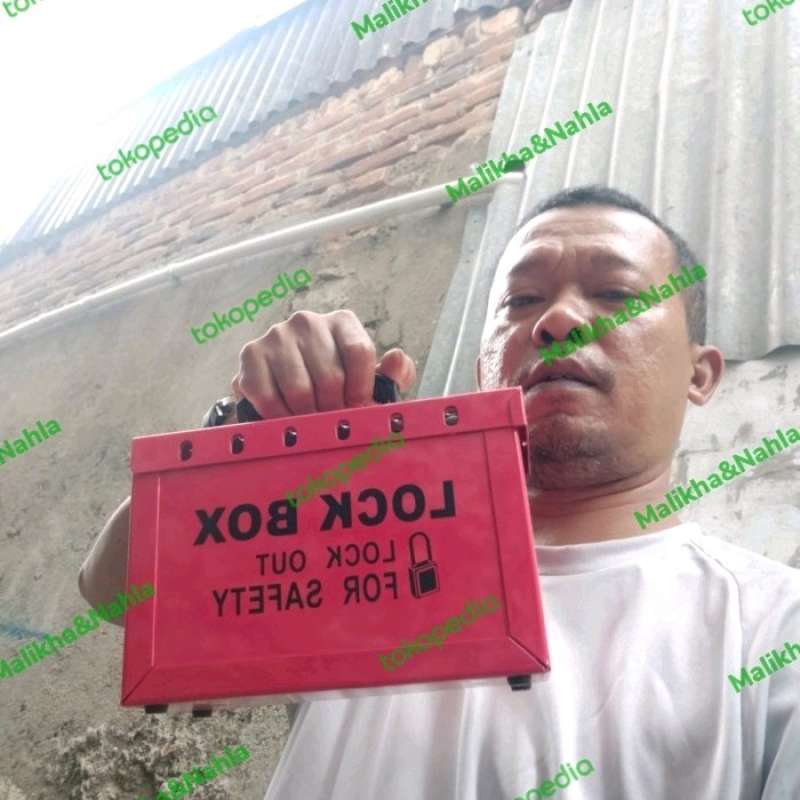 Promo Safety LOTO Box for Lockout Tagout Lock Devices up to 12 Padlocks ...