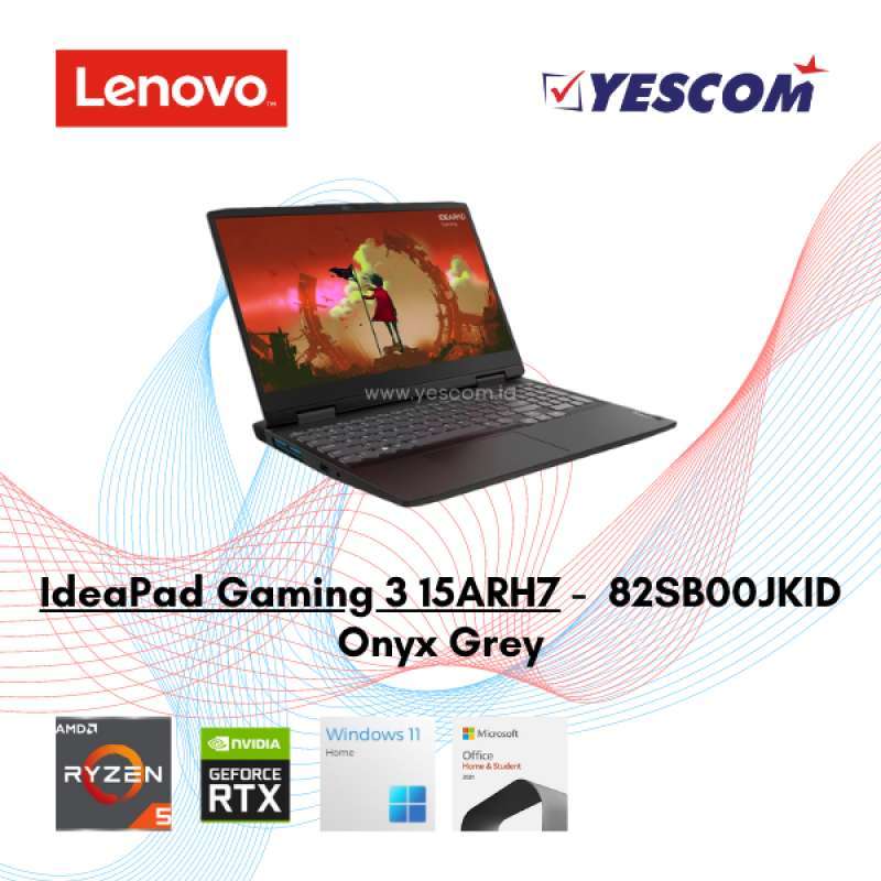 Promo Ideapad Gaming 3 15arh7 - Jkid Onyx Grey (ryzen™ 5 7535hs/8gb ...