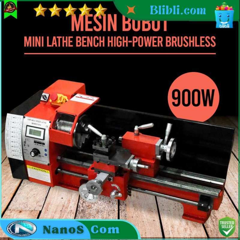 Jual Mesin Bubut Mini Lathe Bench High-power Brushless 900w - Wm210v Di ...