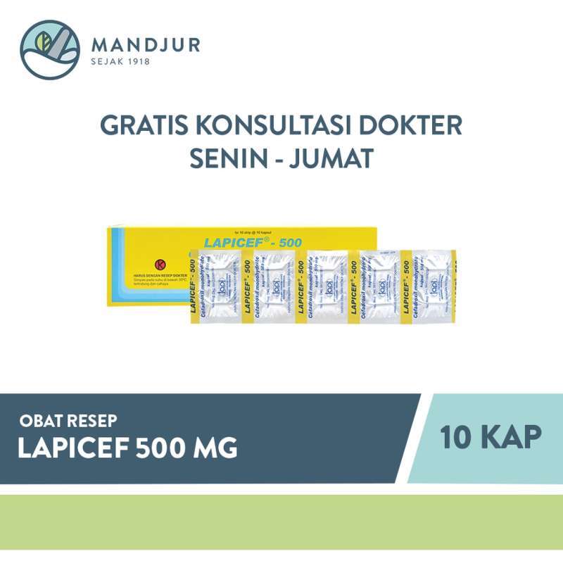 Jual Lapicef 500 mg 10 Kapsul di Seller Apotek Mandjur Official Store ...