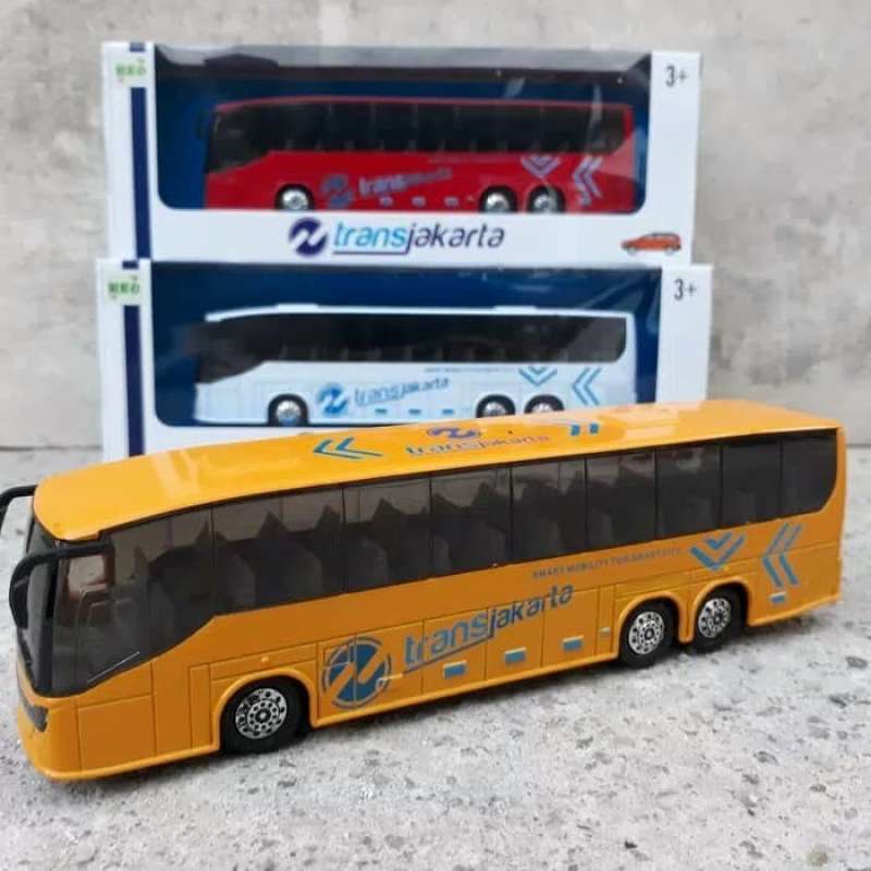 Promo DIECAST BUSWAY TRANSJAKARTA - MINIATUR BUS TRANS JAKARTA DEKORASI ...