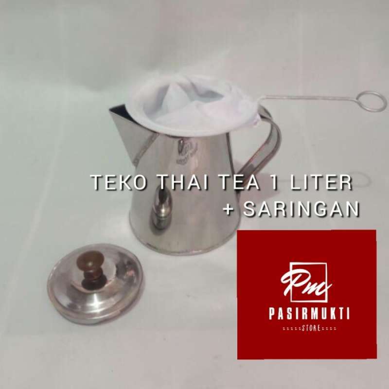 Jual Teko Thai Tea 1 Liter/Teko Corong Pendek/Teko Teh Tarik/Teko ...