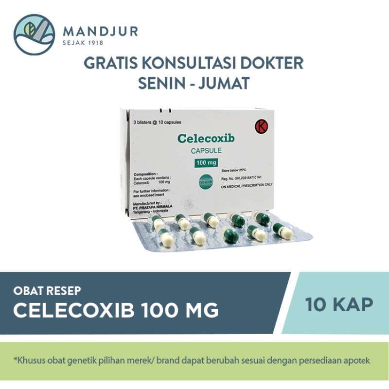 Jual Celecoxib 100 Mg 10 Kapsul Di Seller Apotek Mandjur Official Store ...