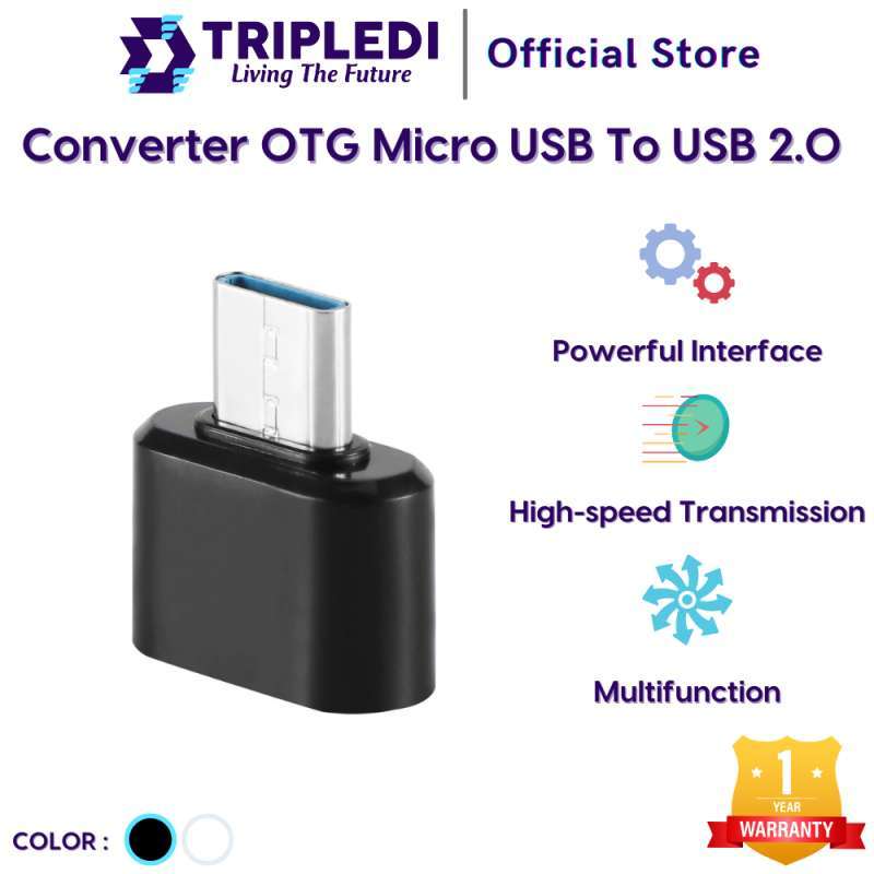 Jual TRIPLEDI OTG Micro USB To USB Adapter Converter Kabel Adaptor Data ...