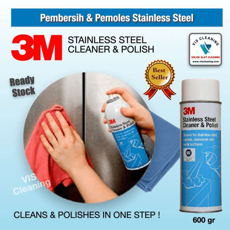 Promo 3M Stainless Steel Cleaner & Polish 600 gr Diskon 9% di Seller NATAKA STORE - Mekarsari ...