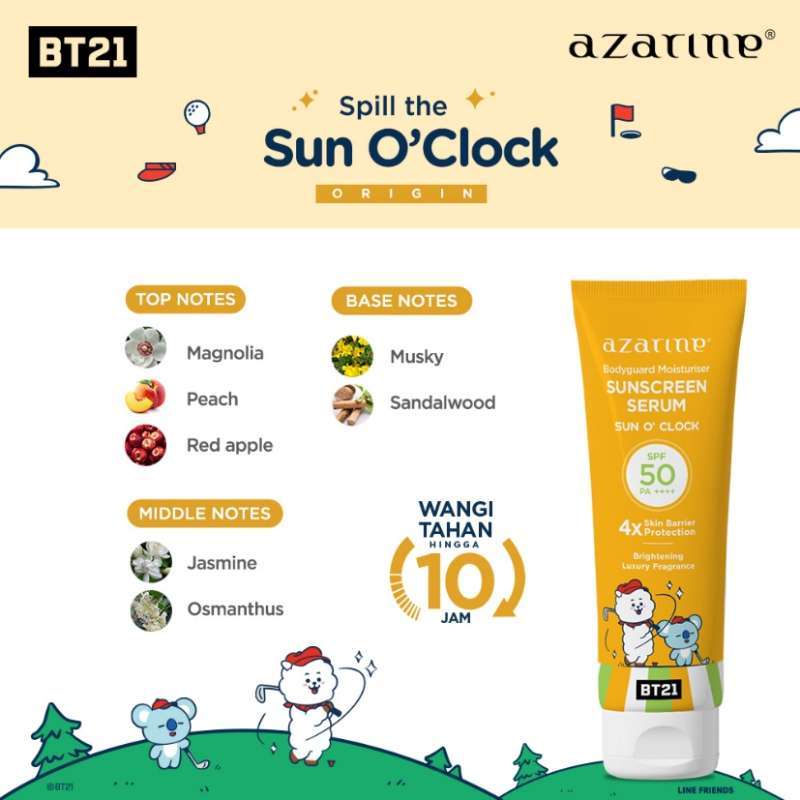 Promo Azarine Body Guard Bt21 Sunscreen Serum Diskon 10% Di Seller Umkm ...