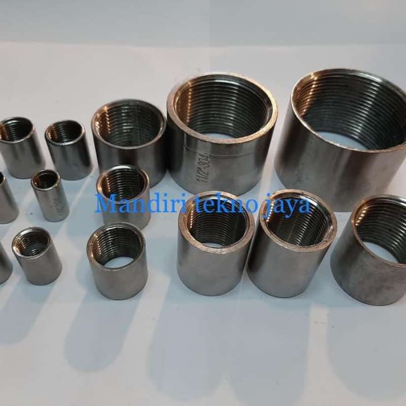Jual Socket Coupling Sock Drat 1 1/2 Inch Ss 304 Class 3000 Drat Npt Di ...