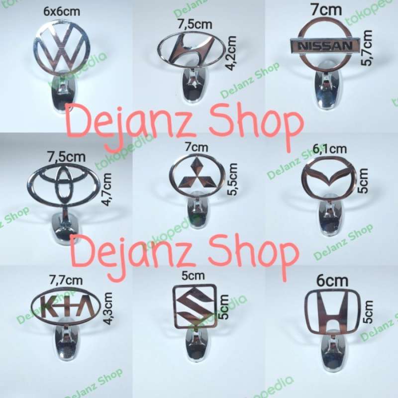 Jual Emblem Logo Lambang Simbol Kap Mesin Berdiri Mobil Toyota Honda ...