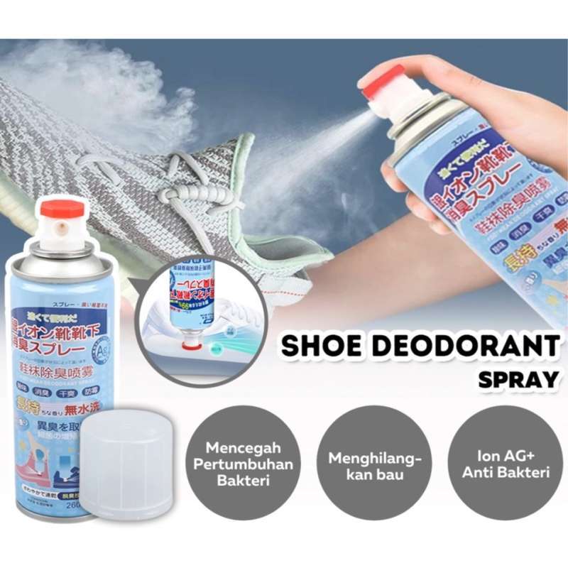 Promo Spray Penghilang Bau Sepatu Tidak Sedap/Parfum Sepatu/ Semprotan ...