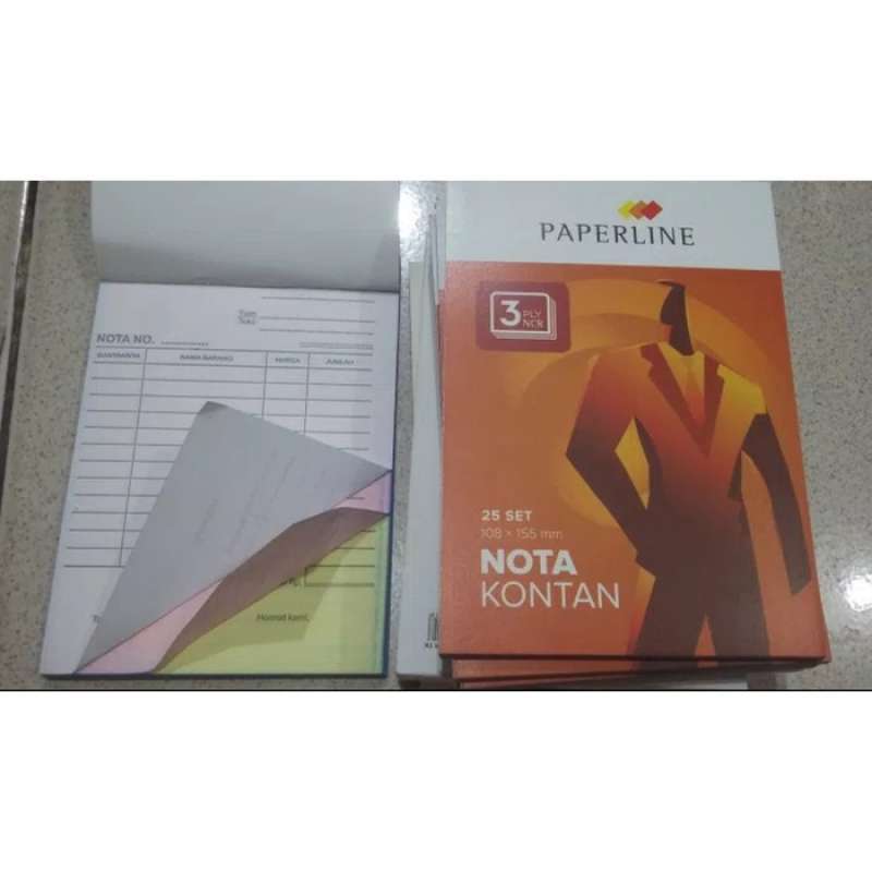 Jual [ Pack ] Buku Nota Kontan Besar - Paperline Rangkap 1 2 3 Ply ...